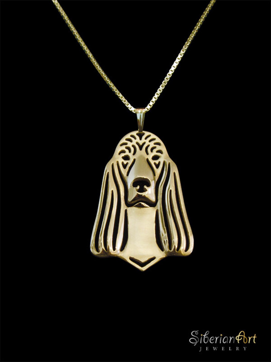 Irish Setter Jewelry Solid Gold Pendant and Necklace. - Etsy