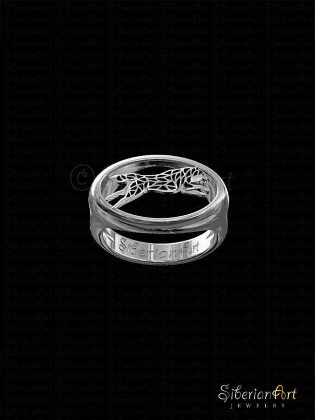 925 Sterling Silver Siberian Husky Ring Gift for Dog Lovers Dog Ring ...