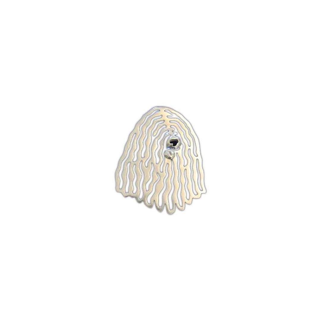 Sterling Silver Puli Dog Brooch - Etsy