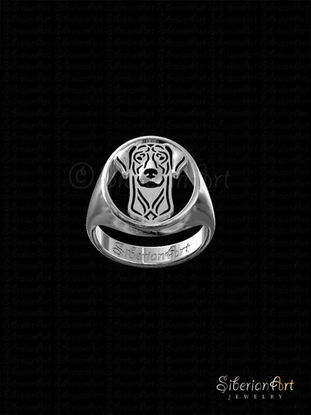 925 Sterling Silver Doberman Ring Gift for Dog Lovers Dog Ring Pet ...