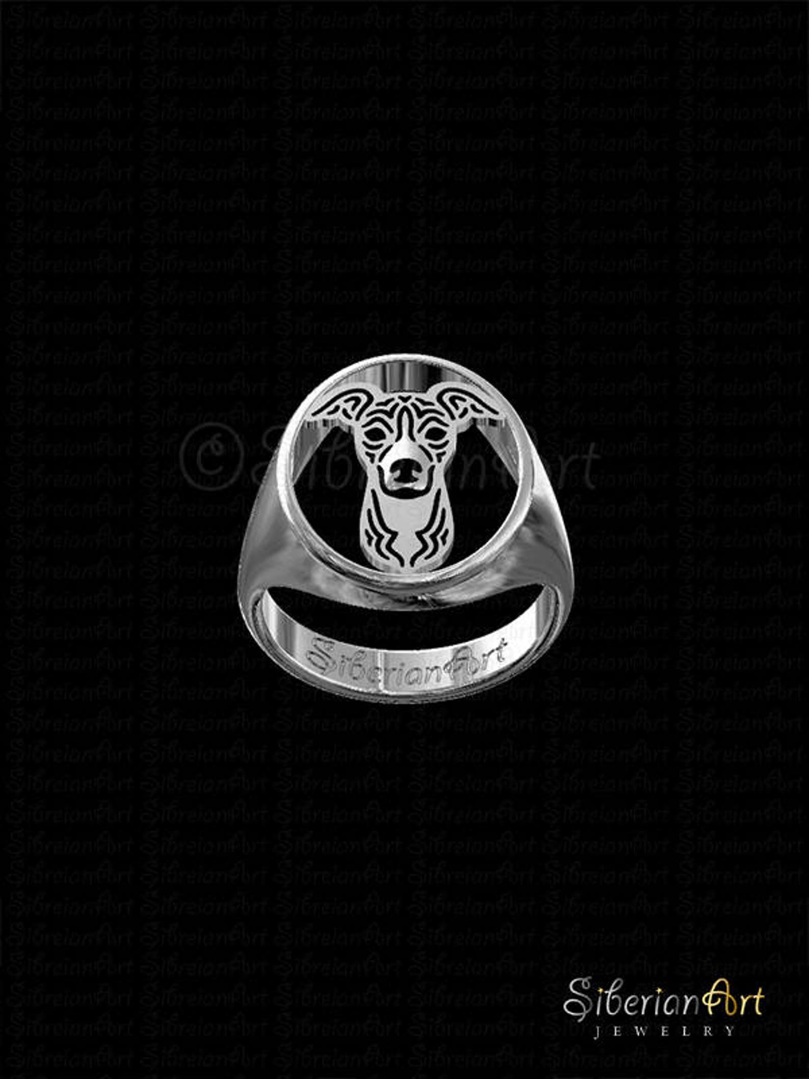 Italian Greyhound Ring Sterling Silver 925 Gift for Dog - Etsy