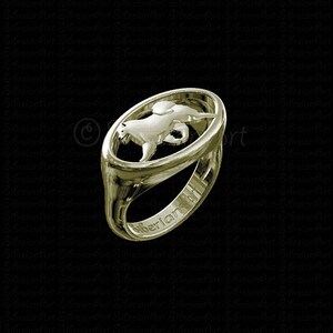 Samoyed Ring Solid 14k Gold Gift for Dog Lovers and Owners - Etsy