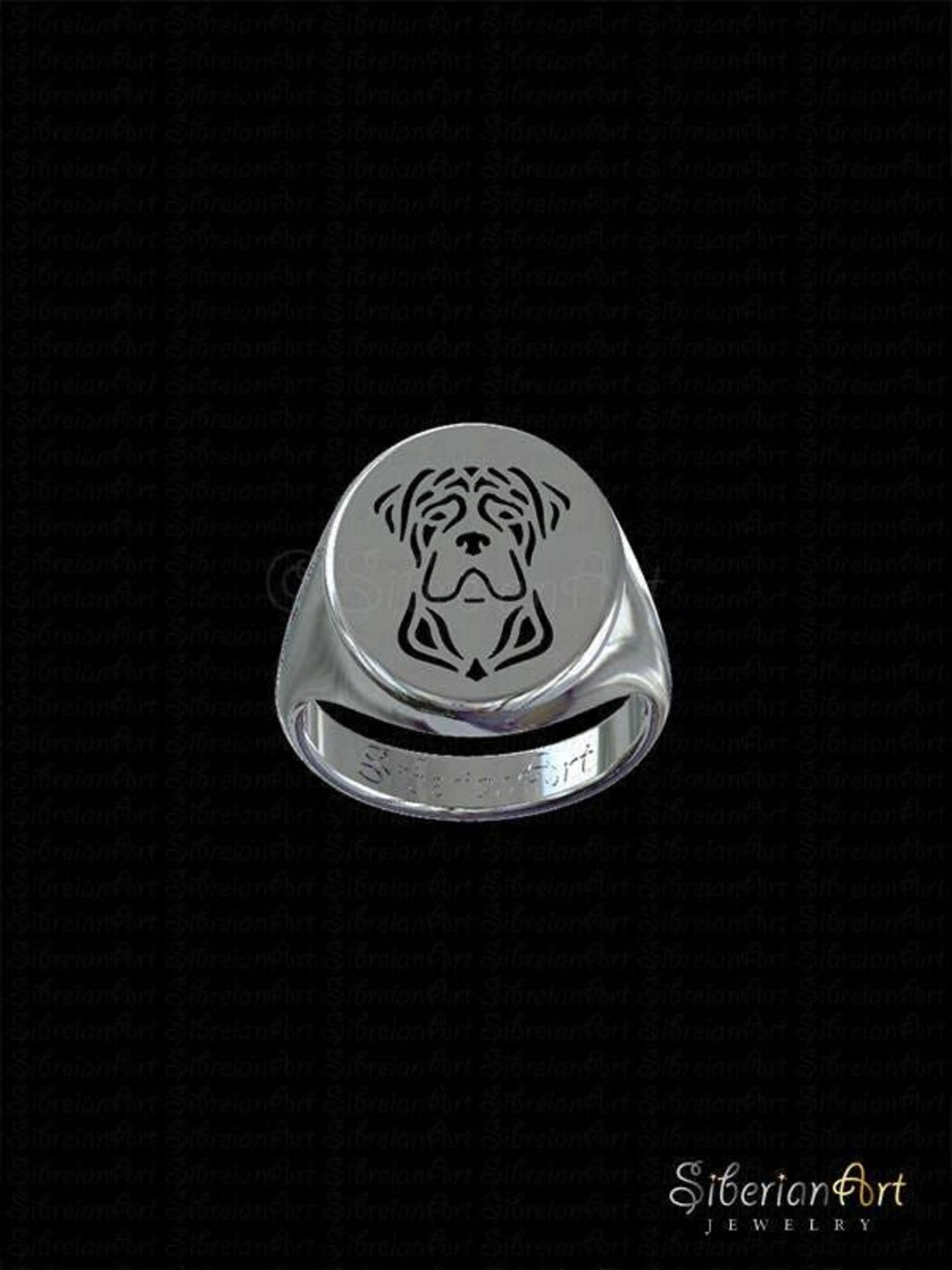 Sterling Silver Cane Corso Ring - Etsy