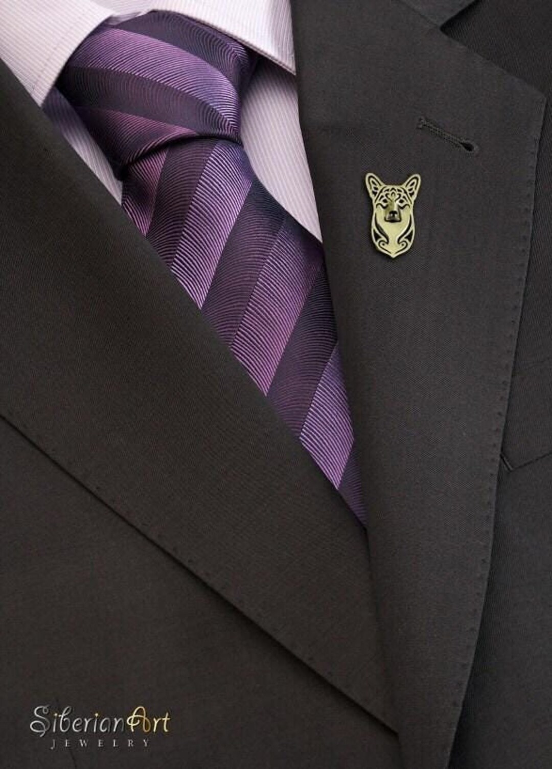 14k Yellow Gold Pembroke Welsh Corgi Brooch Gift for Dog Lovers Dog ...