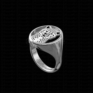 Cheetah Ring Sterling Silver 925 Gift for Animal Lovers - Etsy