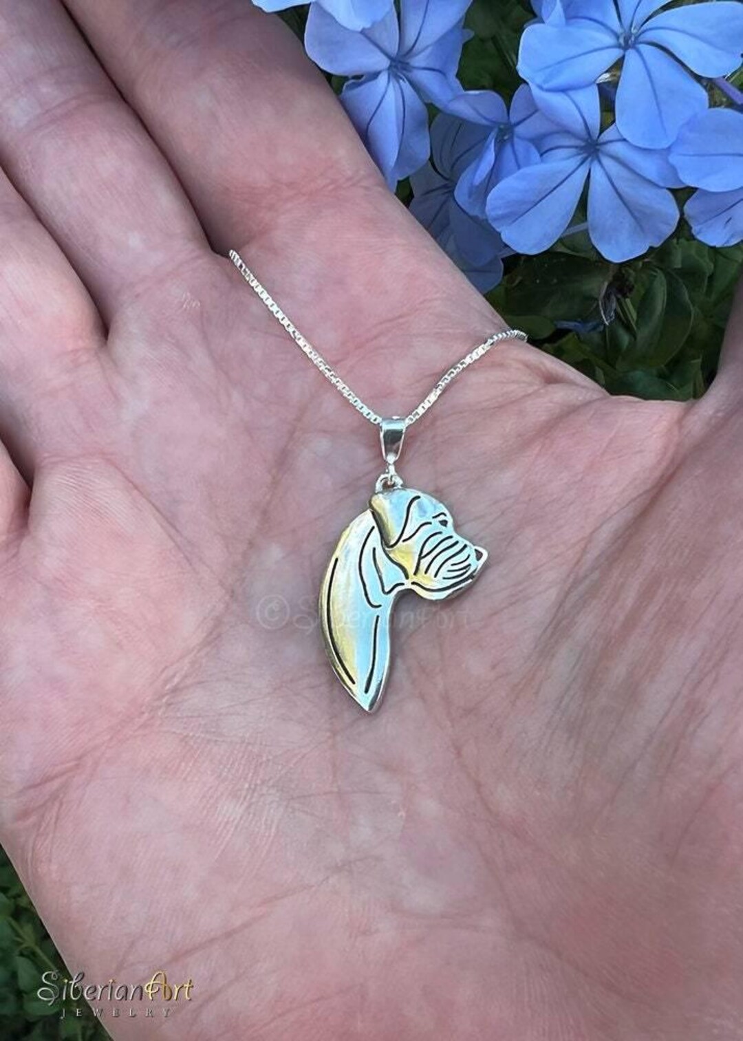 925 Sterling Silver Perro De Presa Canario Necklace Gift for Dog Lovers ...