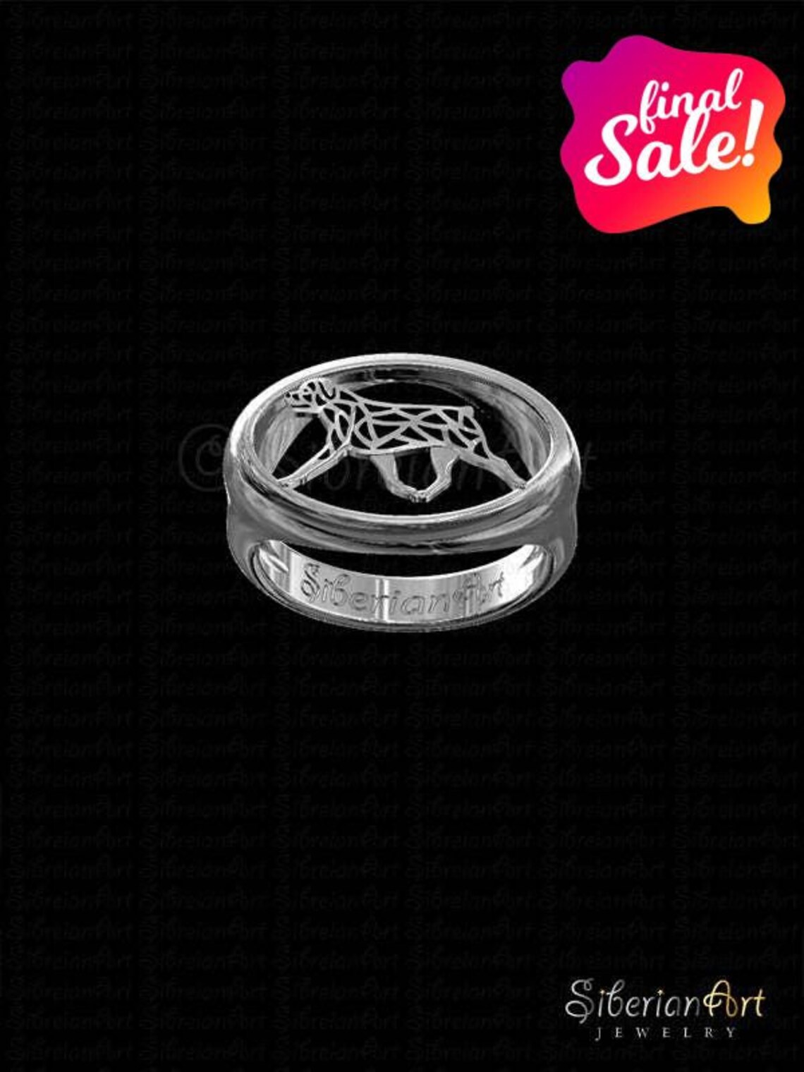 Rottweiler Movement Ring Sterling Silver 925 Gift for Dog - Etsy