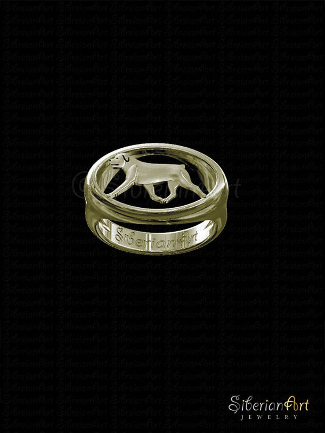 Rottweiler Movement Ring Solid 14k Gold Gift for Dog - Etsy