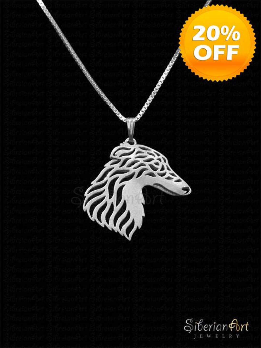 Silken Windhound Jewelry Sterling Silver Pendant and - Etsy