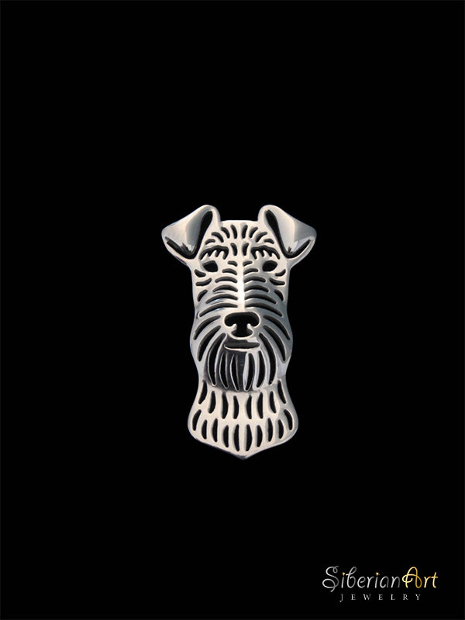 Welsh Terrier Brooch Sterling Silver - Etsy