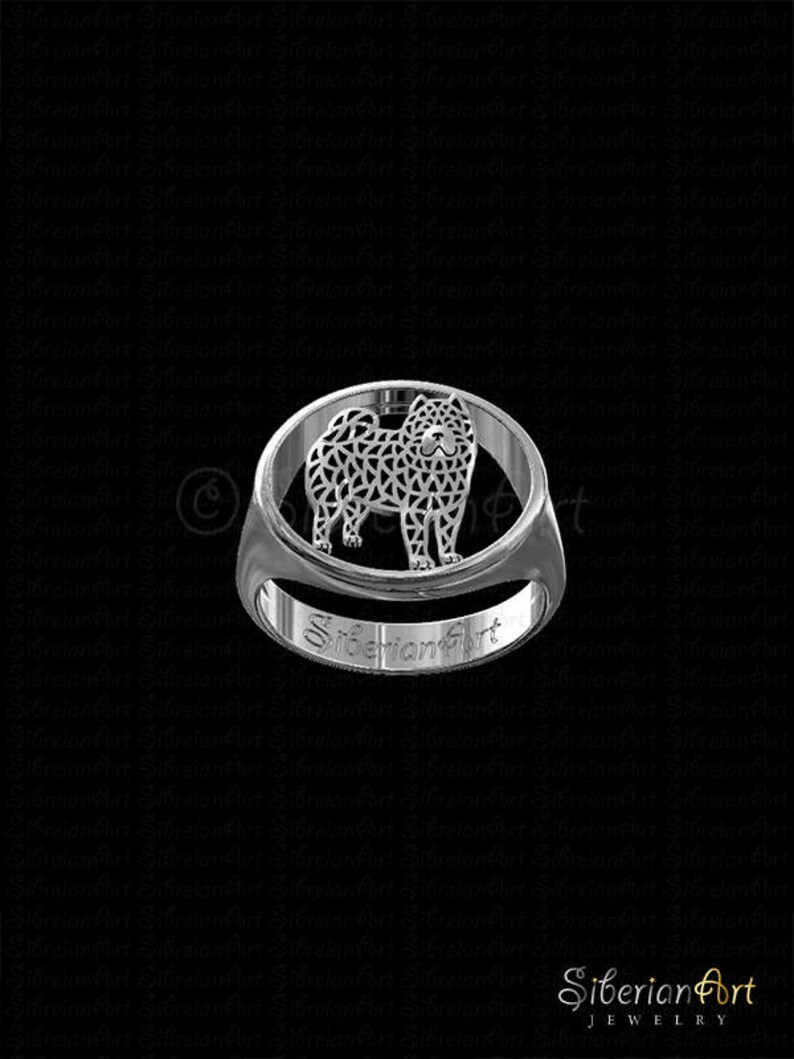 Smooth Chow Chow Ring Sterling Silver 925 Gift for Dog - Etsy