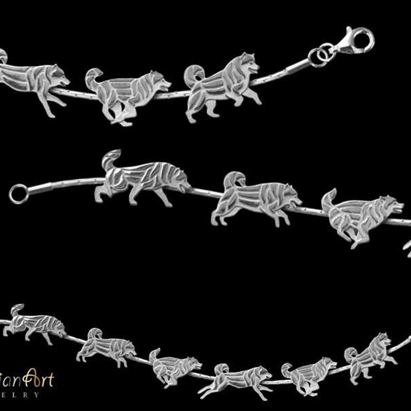 Alaskan Malamute Bracelet - Etsy