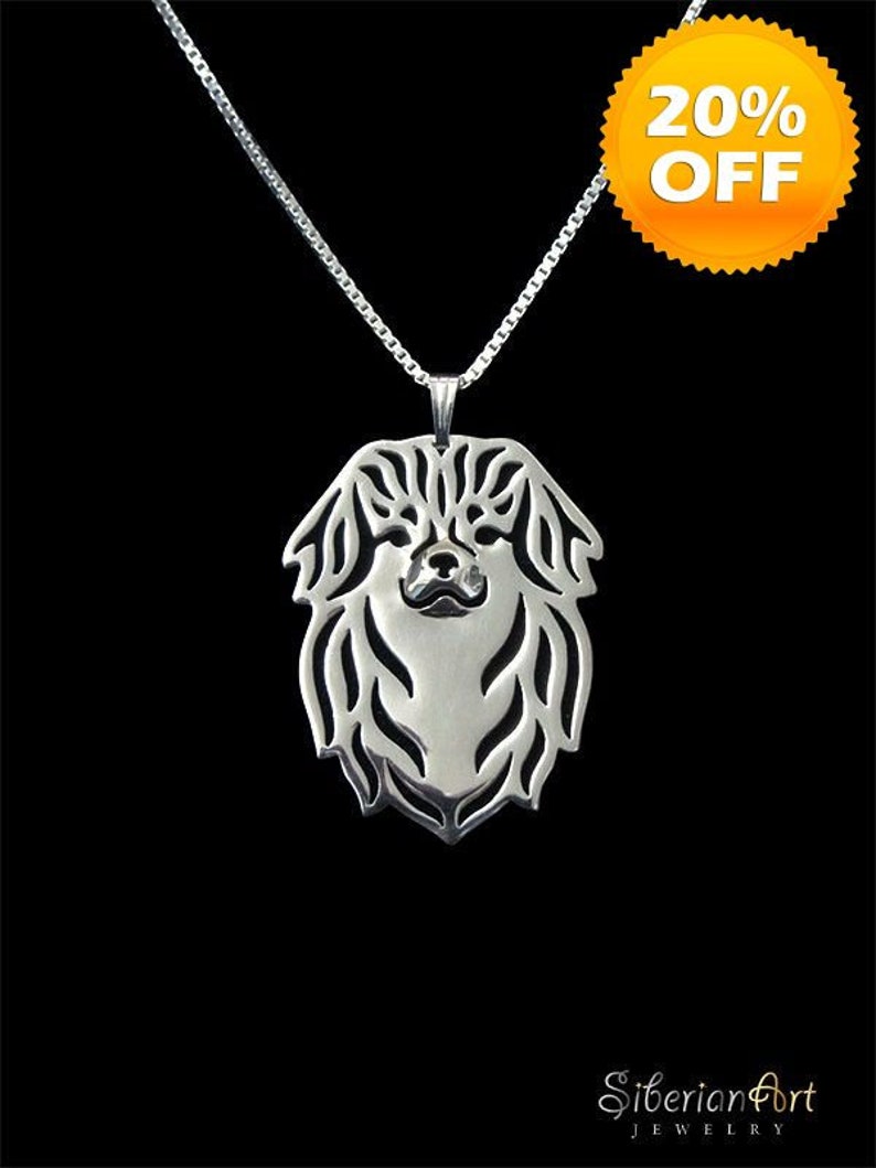 Tibetan Spaniel Jewelry Sterling Silver Pendant and Necklace - Etsy