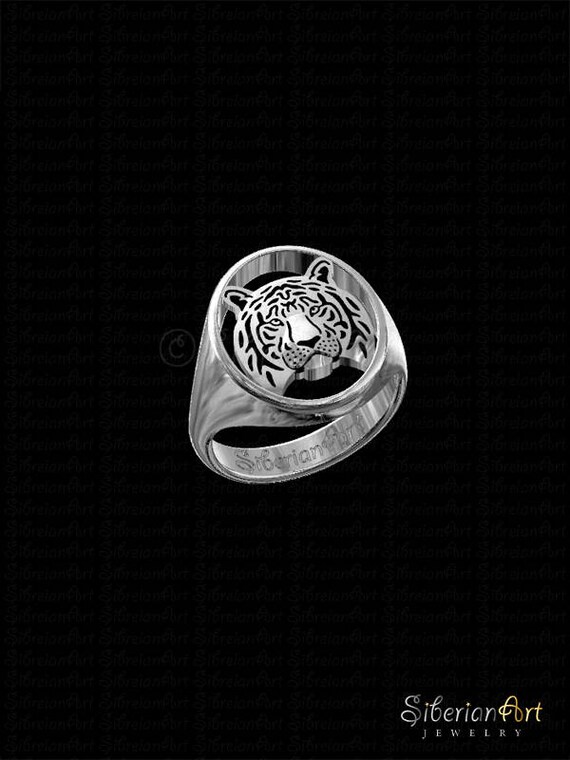 Tiger Ring Sterling Silver 925 Gift for Animal Lovers | Etsy