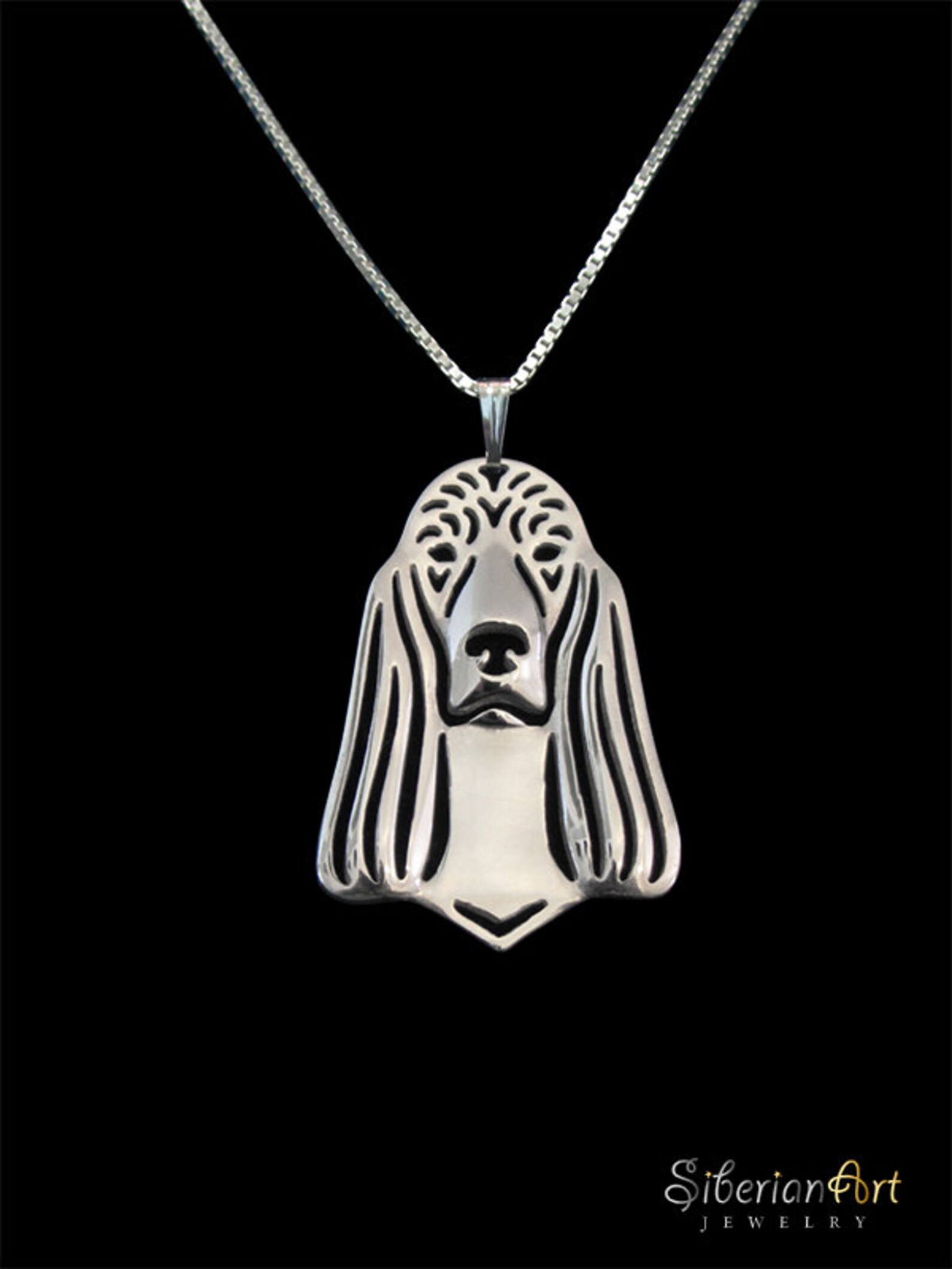 Irish Setter Jewelry Sterling Silver Pendant and Necklace. | Etsy