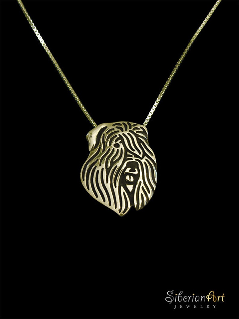 Bouvier Des Flandres Solid 14k Gold - Etsy