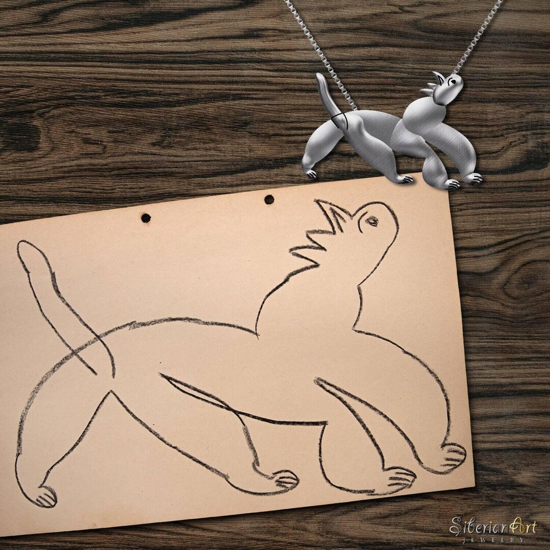 925 Sterling Silver Wild Monster Monster Necklace Gift for Monster ...