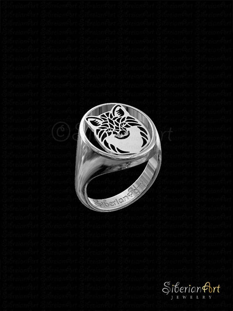 Red Fox Ring Sterling Silver 925 Gift for Animal Lovers - Etsy