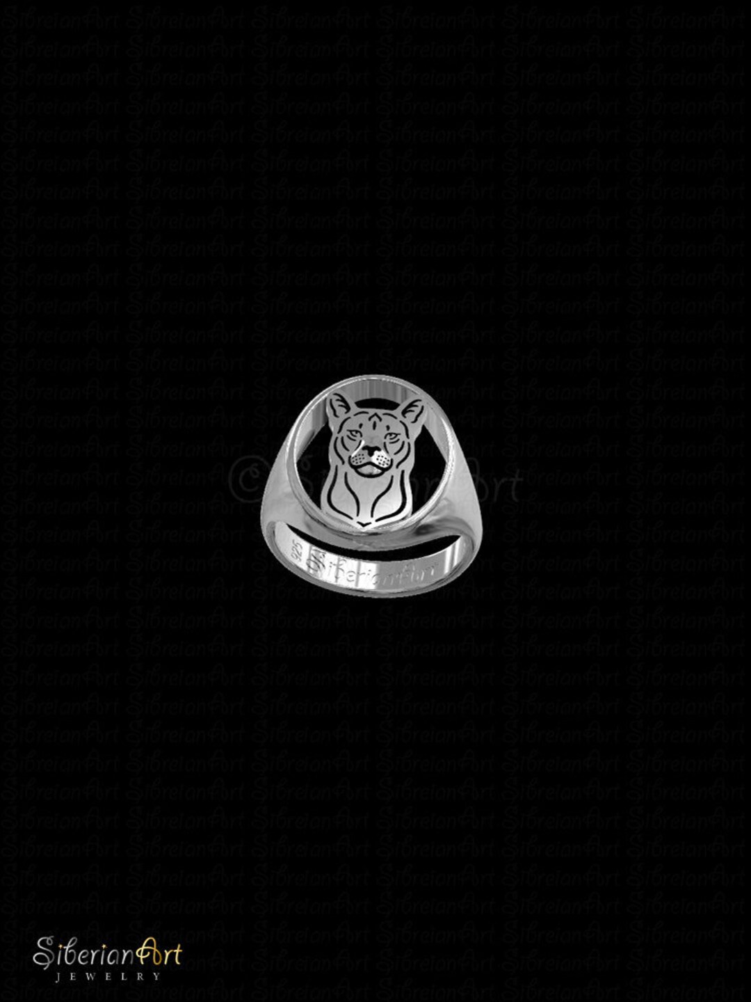 Puma Ring Sterling Silver 925 Cougar Mountain Lion Big - Etsy
