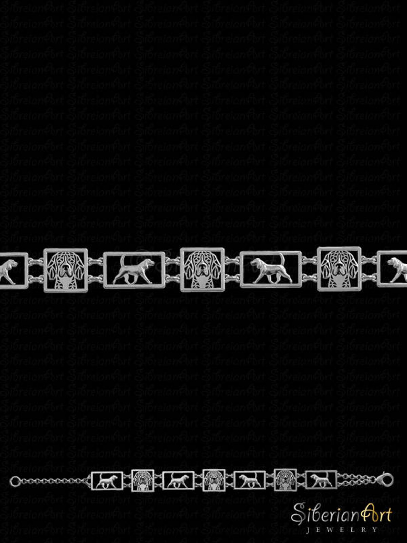 Beagle Square Frames Bracelet Sterling Silver - Etsy