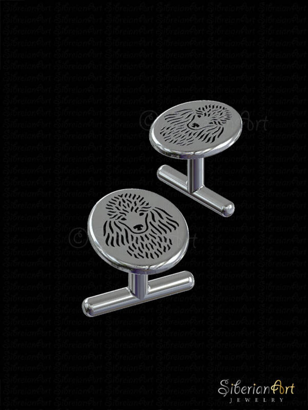 Poodle Cufflinks Sterling Silver 925 Gift for Dog Lovers - Etsy