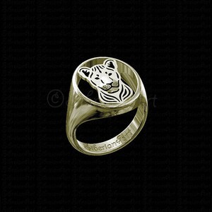 Lion Cub Ring Solid 14k Gold Gift for Cat Lovers Animal - Etsy