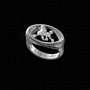 Poodle Ring Sterling Silver 925 Gift for Dog Lovers and Owners Pet ...