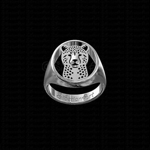 Cheetah Ring Sterling Silver 925 Gift for Animal Lovers - Etsy