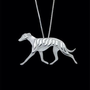 Whippet Movement Jewelry Sterling Silver Pendant and Necklace. - Etsy UK