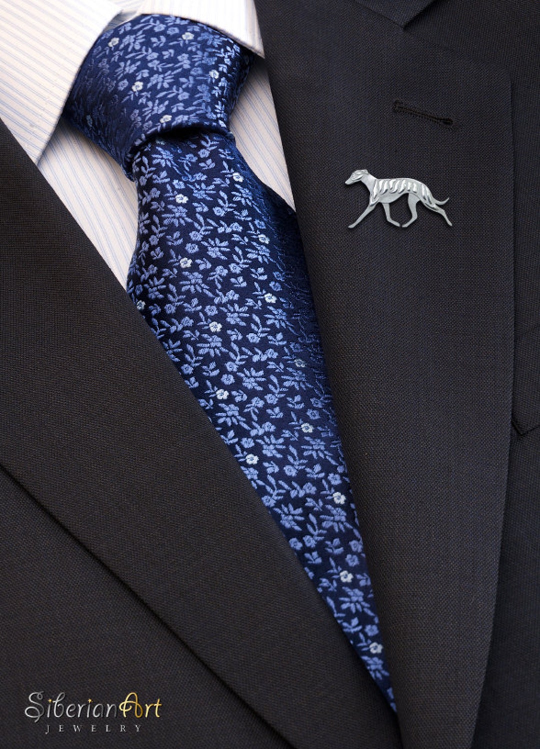 Whippet Movement Brooch Sterling Silver. - Etsy