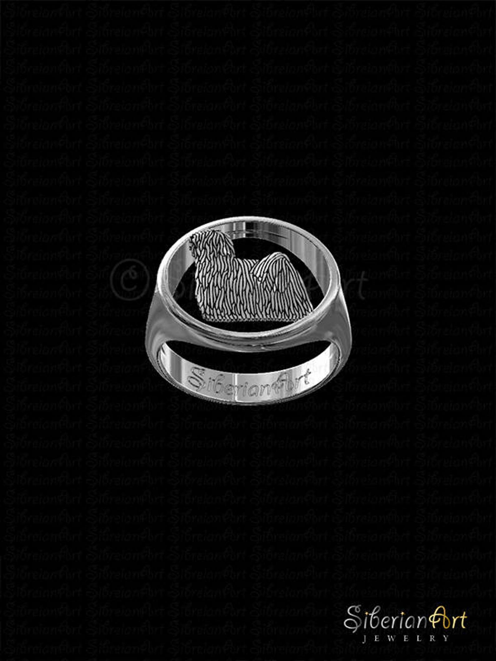 Puli Ring Sterling Silver 925 Gift for Dog Lovers and - Etsy