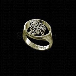 Chow Chow Ring Solid 14k Gold Gift for Dog Lovers and - Etsy