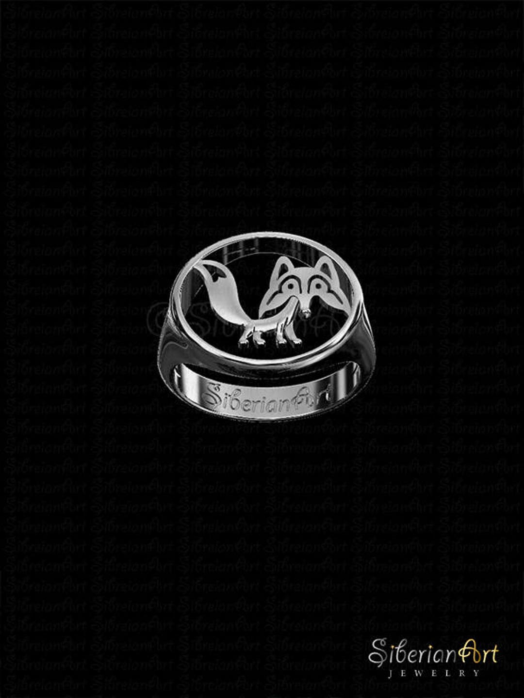 Red Fox Ring Sterling Silver 925 Gift for Animal Lovers - Etsy