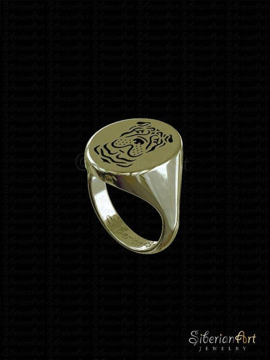 14k Yellow Gold Shar Pei Ring - Etsy