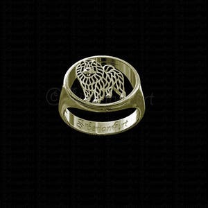 Chow Chow Ring Solid 14k Gold Gift for Dog Lovers and - Etsy