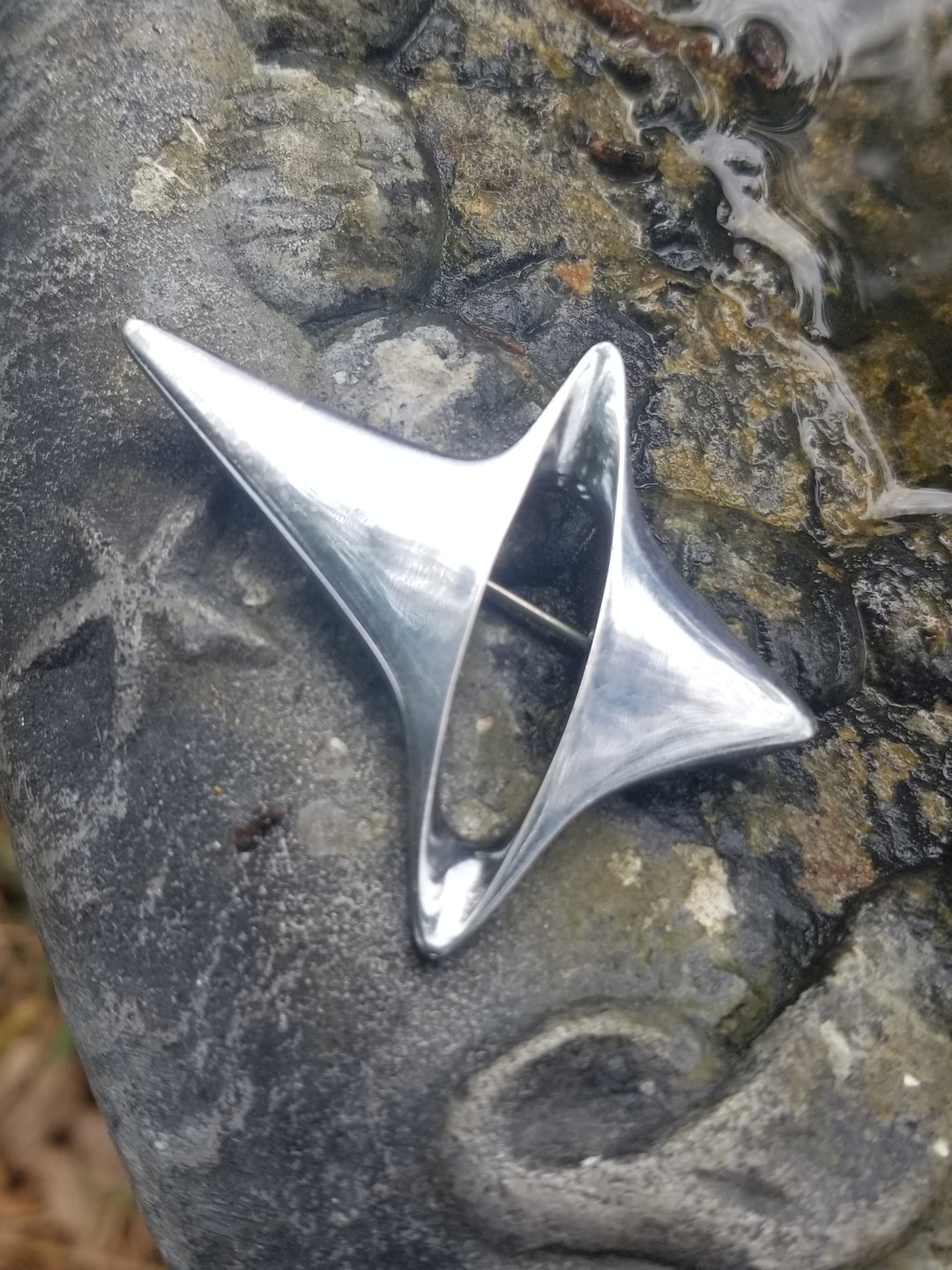 Sterling Silver Georg Jensen Star Brooch # 339 - Etsy