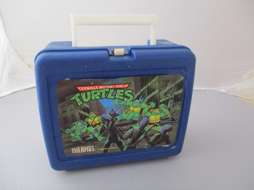 Vintage Teenage Mutant Ninja Turtles1989 No Thermos Lunch Box ...
