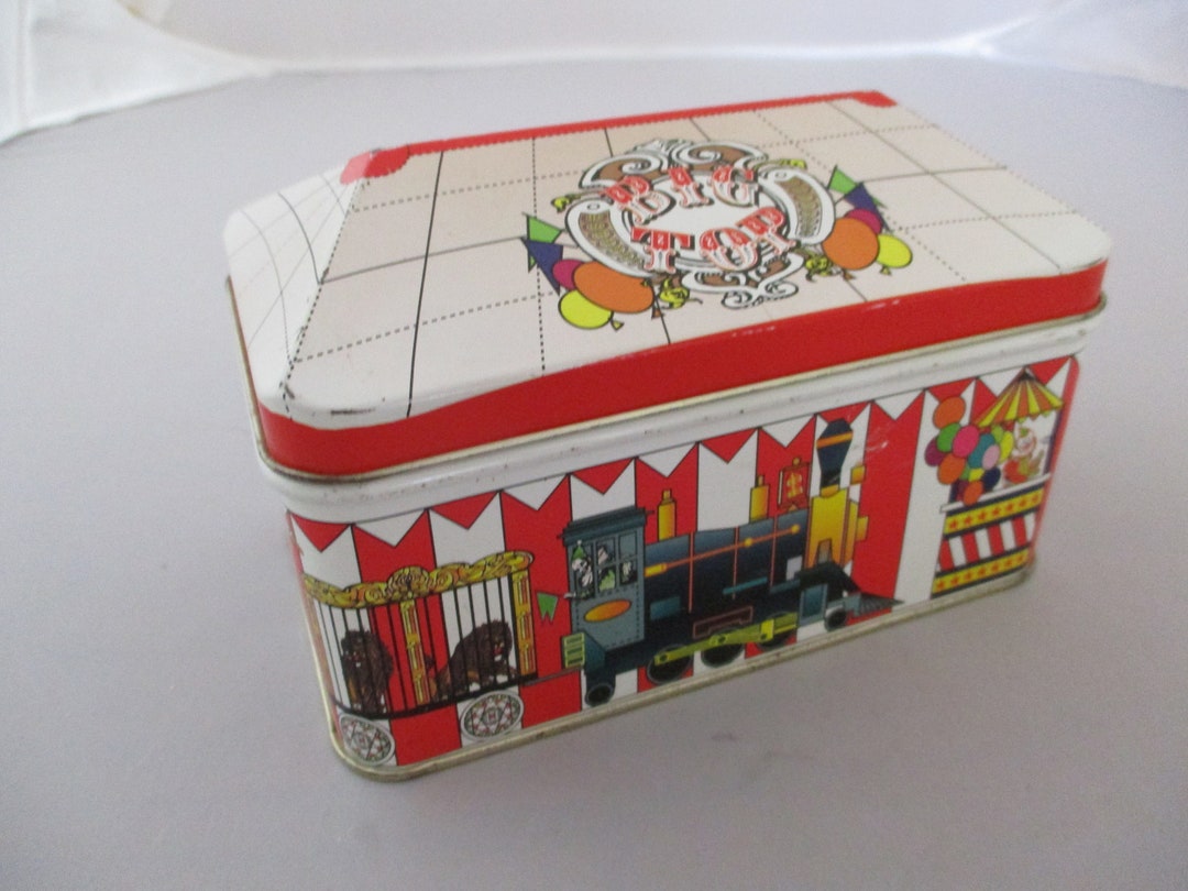 Vintage Big Top Circus Cannister, Container, Kitchenware, Tin ...