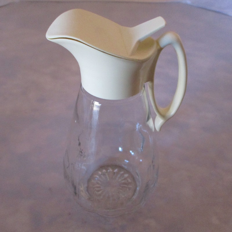Glass Syrup Pitcher - Etsy