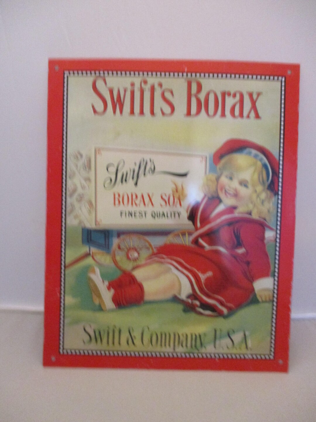 Swift's Borax Soap Metal Reproduction Advertising Sign, Home Decor ...