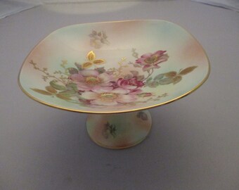 Vintage Schumann Arzberg Germany Floral Motif Porcelain Cake Stand - Etsy