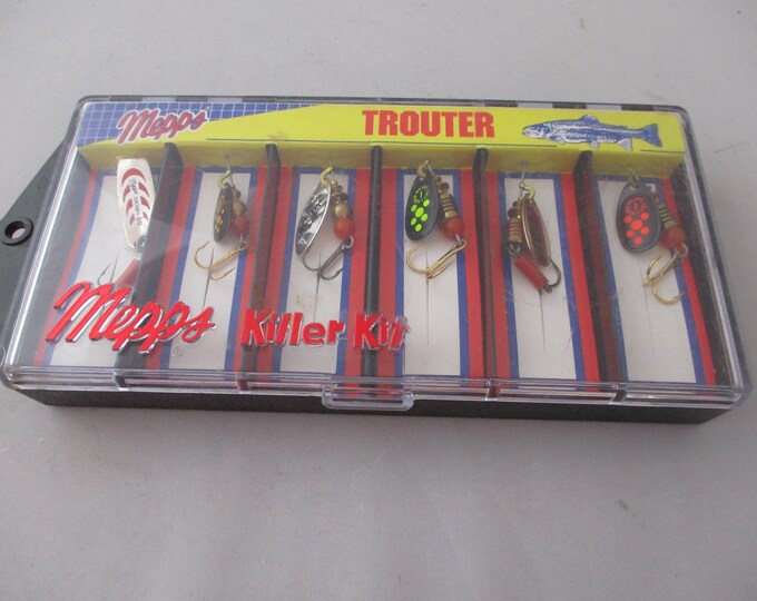 Vintage Mepps Killer Kit Trouter in Original Case-6 Lures, Fishing ...