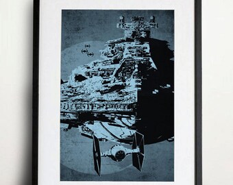 Tie Fighter Poster | Etsy