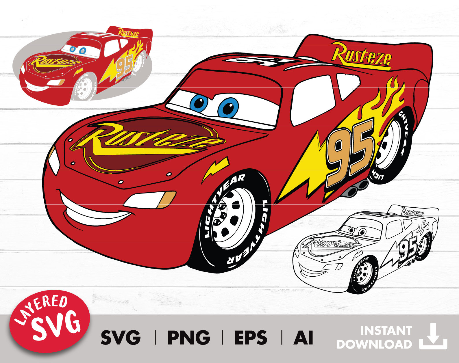 Cars Characters Svg Cars Movie Svg Cars Svg Cars Birthday - Etsy