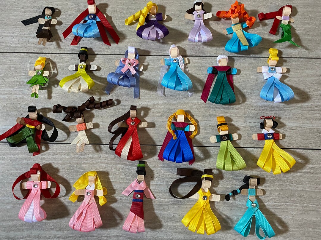 Princess Inspired Ribbon Sculpture Hair Clip Set - Etsy