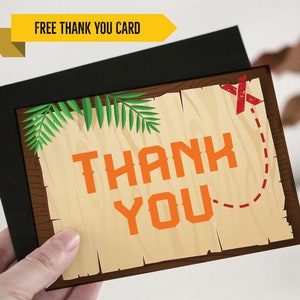 Scavenger Treasure Hunt Geocaching Birthday Invitation Printable ...