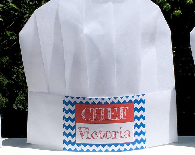 Chef Hat Stickers • With Names • Printable - Etsy