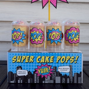 Cake Push Pops • Box Sticker and Sign • Printed - Etsy