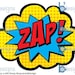 Superhero Party Signs Boom, Pow, Zap, Bam, Pop 11 X 17 PC Color INSTANT ...
