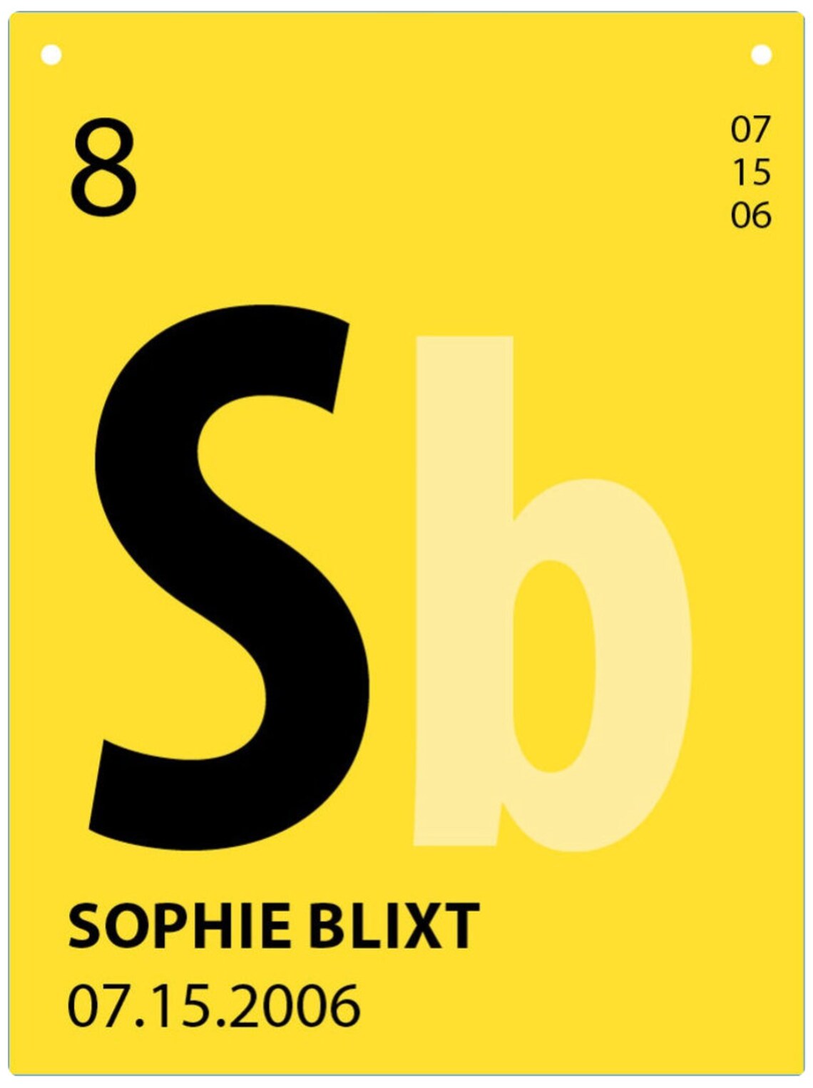 Periodic Table Banner Happy Birthday Name Science Birthday - Etsy